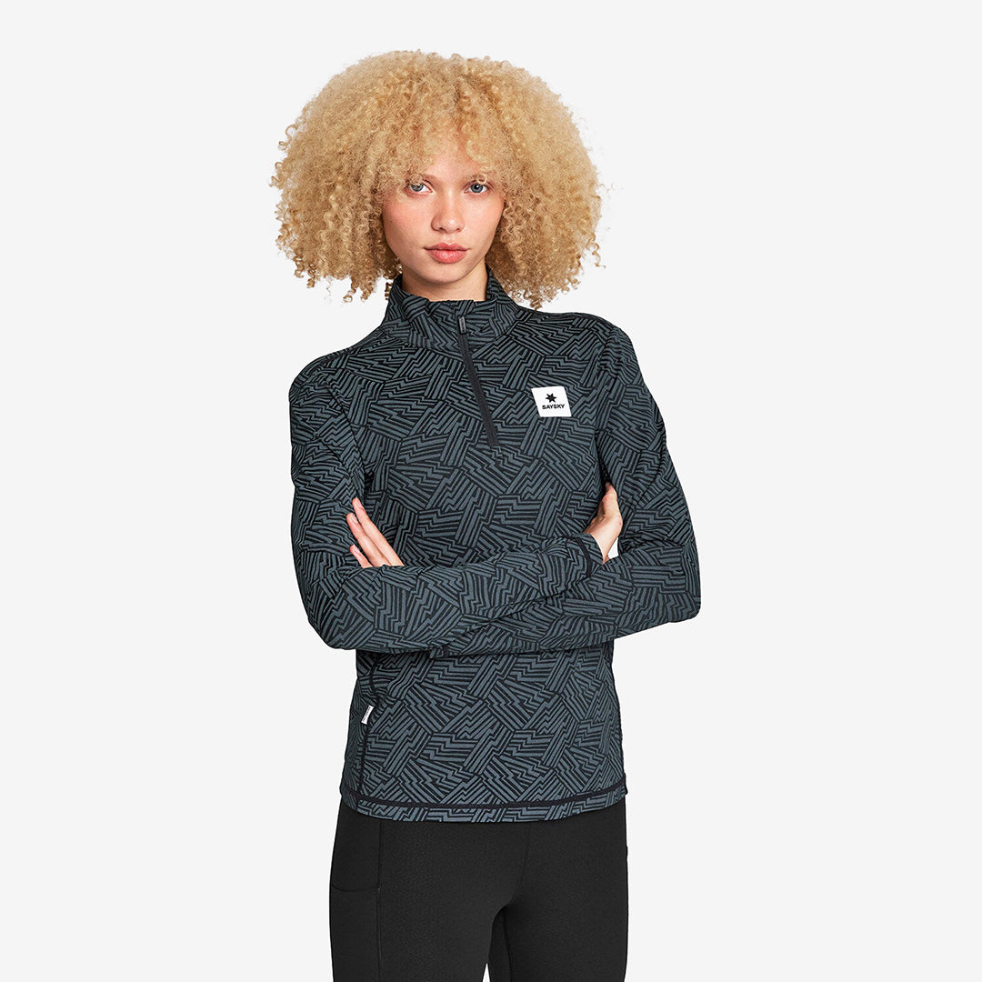 SAYSKY Blaze Half Zip Light Fleece – Women’s Reflective | Out & Back